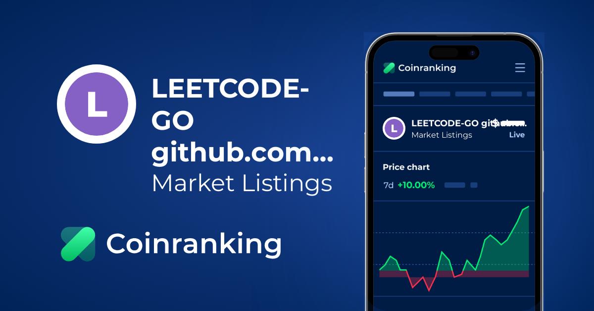 Market Listings of LEETCODE-GO github.com/halfrost/LEETCODE-GO (LEETCODE-GO) | Coinranking