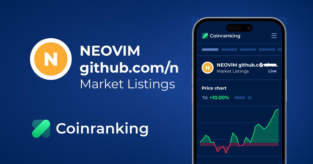 Market Listings of NEOVIM github.com/neovim/NEOVIM (NEOVIM) | Coinranking