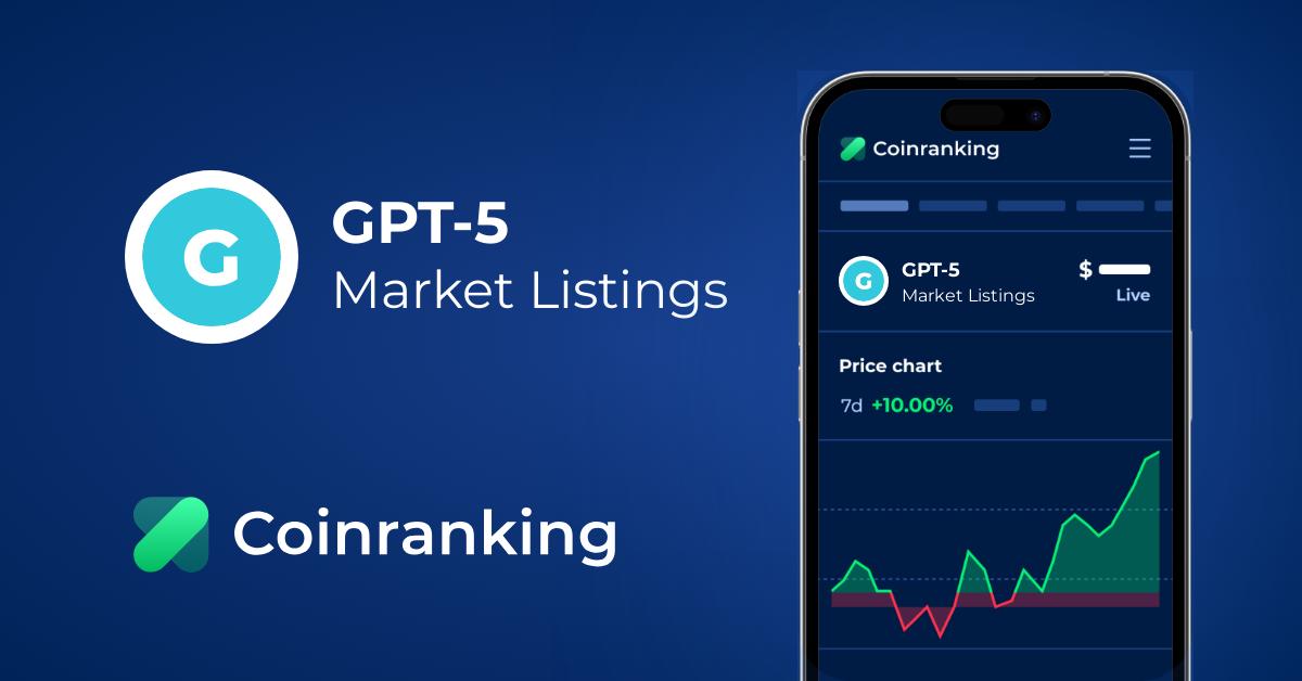 Market Listings of GPT-5 (GPT-5) | Coinranking