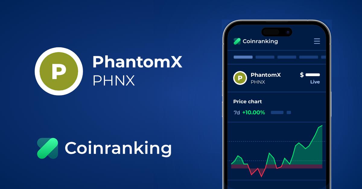 PHNX $0.0₅145 - PhantomX Price & Chart | Coinranking