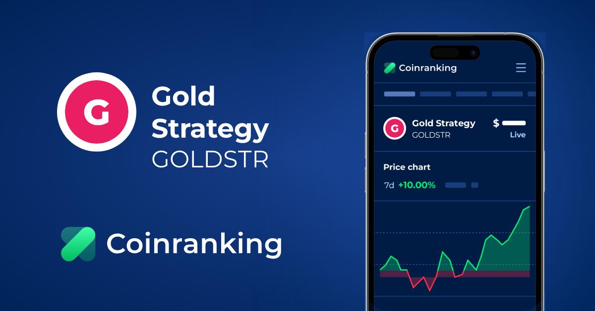 GOLDSTR $0.0000895 - Gold Strategy Price & Chart | Coinranking