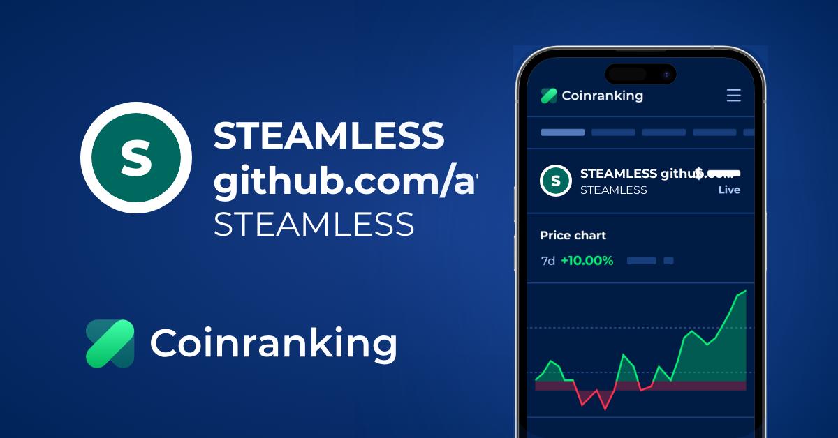 STEAMLESS $0.0₆463 - STEAMLESS github.com/atom0s/STEAMLESS Price ...