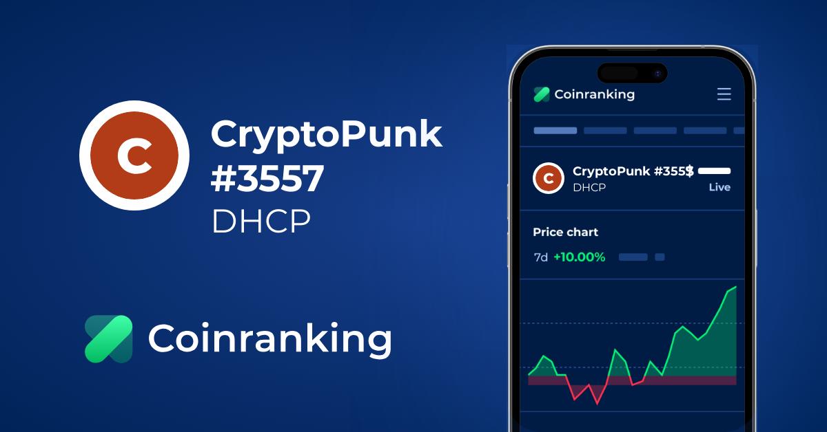DHCP $1.59 - CryptoPunk #3557 Price & Chart | Coinranking